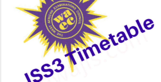 Junior Secondary School WAEC Timetable 2020/2020- Download PDF.